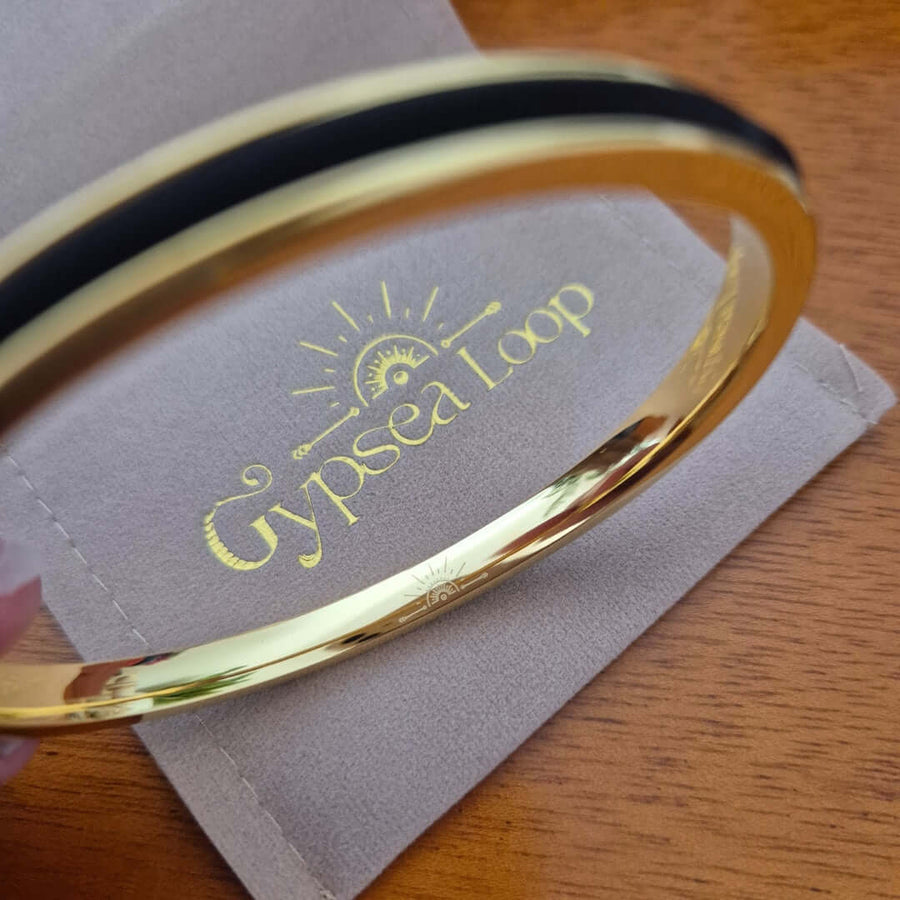 Gypsea Loop Hair Tie Bangle - Gold